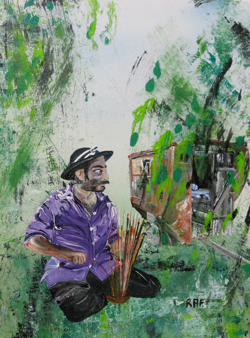 RAF. Artiste peintre - Les Gitans - Tableaux de RAF.